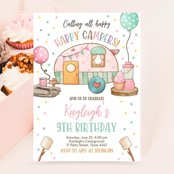 Glamping Birthday - Etsy