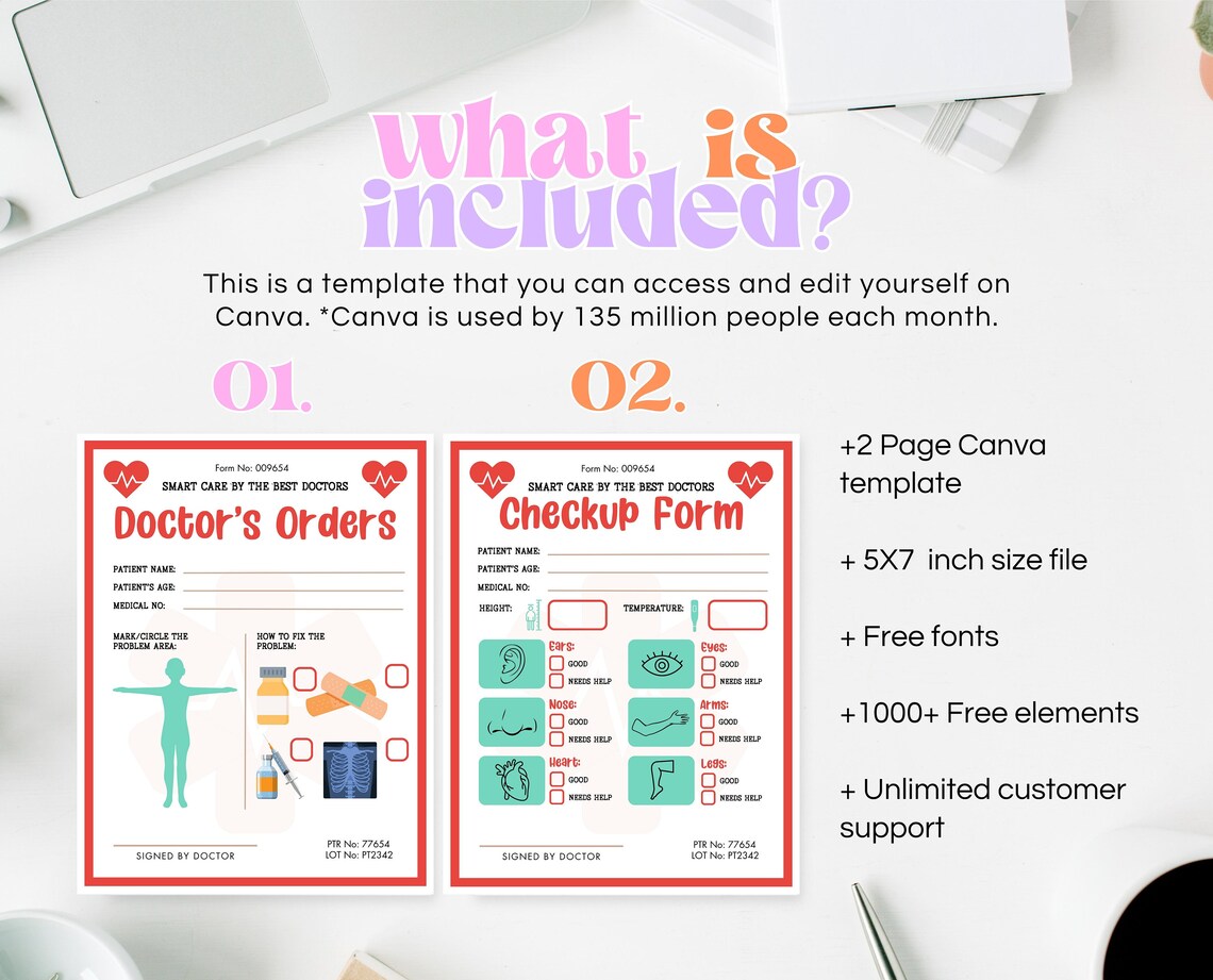 Pretend Play Doctor Forms for Kids, Play Doctors, Pretend Play Nurse ...