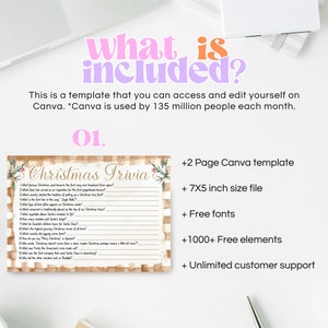 Editable Christmas Trivia Game, Christmas Party Games, Festive Season ...