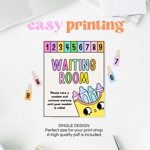 Editable Teacher Waiting Room Sign: Number Pegs (digital Download) - Etsy