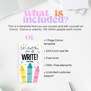 Editable Teacher Crayon Gift Tag: Appreciation Week Template (digital ...