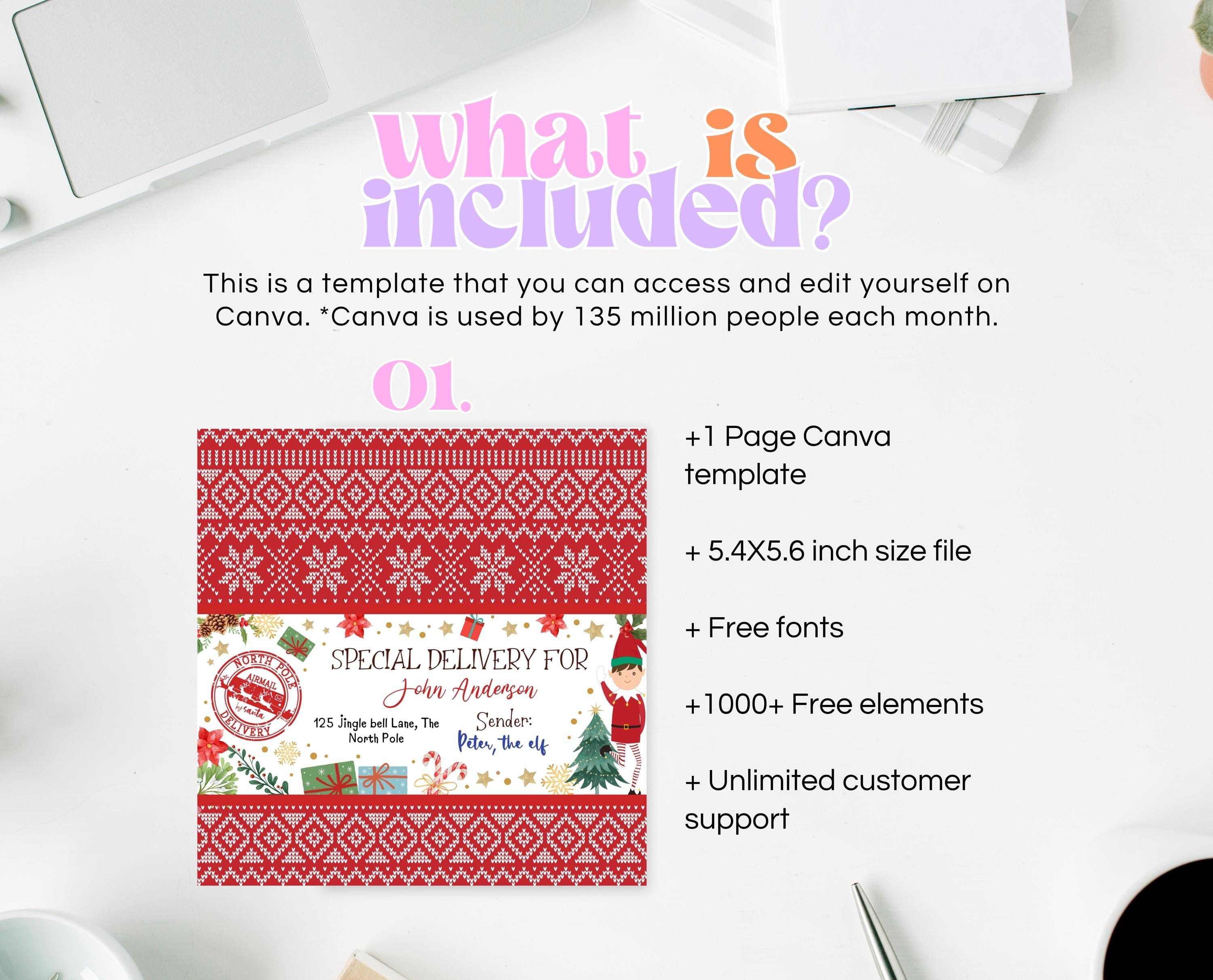 Editable Christmas Elf Bar Wrapper Template, Christmas Chocolate ...