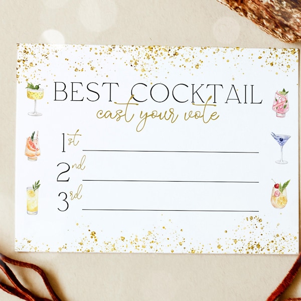 Cocktail Competition Score - Etsy
