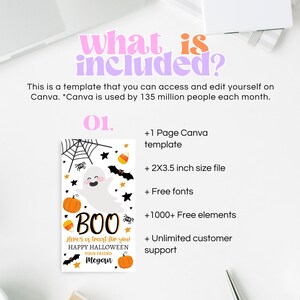 Editable Halloween Favor Tag Template, Halloween Thank You Tag ...