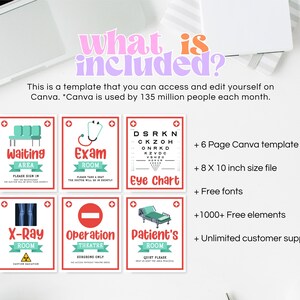 Printable Pretend Doctor Signs for Kids, Play Doctors, Pretend Play ...