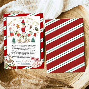 Editable Christmas Elf Magic Rules for Kids Template, Do Not Touch Me ...