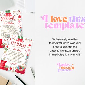 Editable Elf Arrival and Goodbye Letter Set, Christmas Elf Letter Combo ...