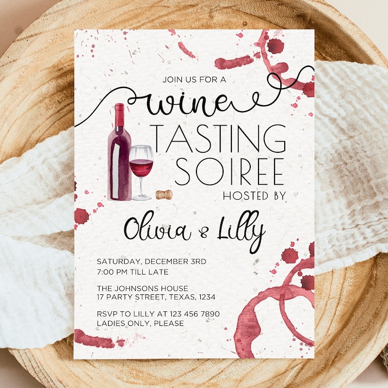Wine Tasting Party - Etsy