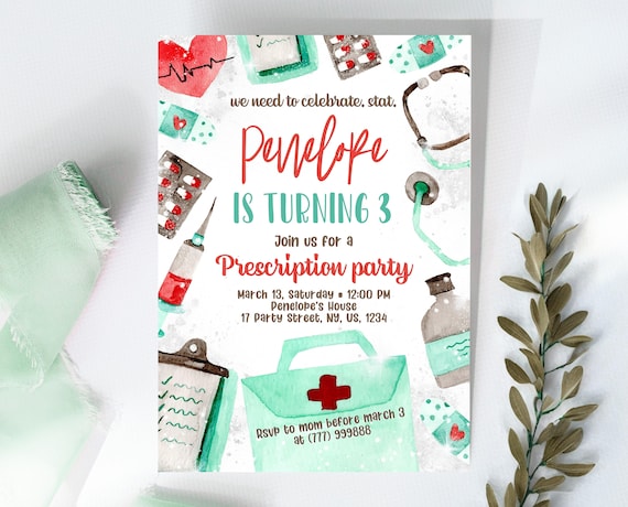 Doctor Themed Invitation
