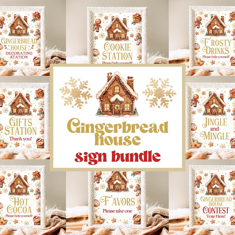Gingerbread Sign - Etsy