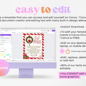 Christmas Elf Rules Sign With Elf Camera Do Not Touch Me - Etsy Canada