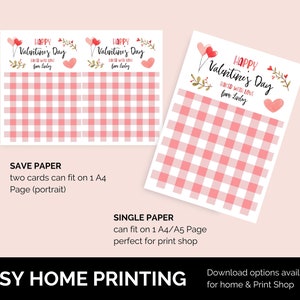 Editable Valentine's Day Cookie Card, Happy Valentines Day Cookie ...