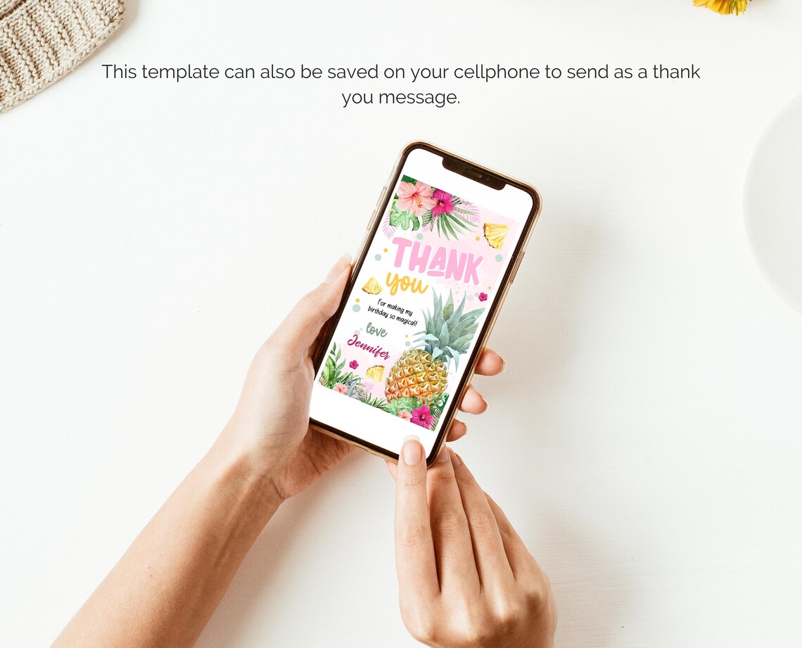 Editable Hawaiian Luau Birthday Favor Tag Tropical Hawaiian - Etsy