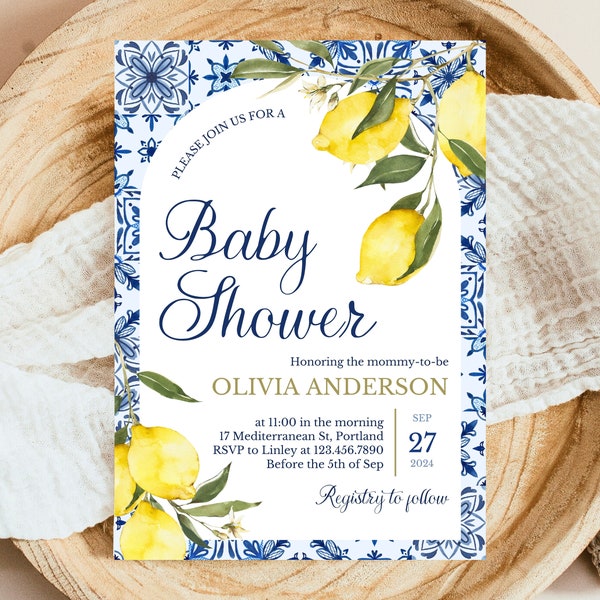 Lemon Baby Shower - Etsy