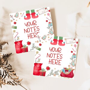 Editable Elf Note Cards Template, Elf Christmas Activities, Christmas ...