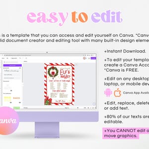 Editable What's Your Elf's Name Game Template, Christmas Name Your Elf ...