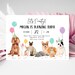 Editable Dog and Cat Birthday Party Invitation, Puppy Birthday ...