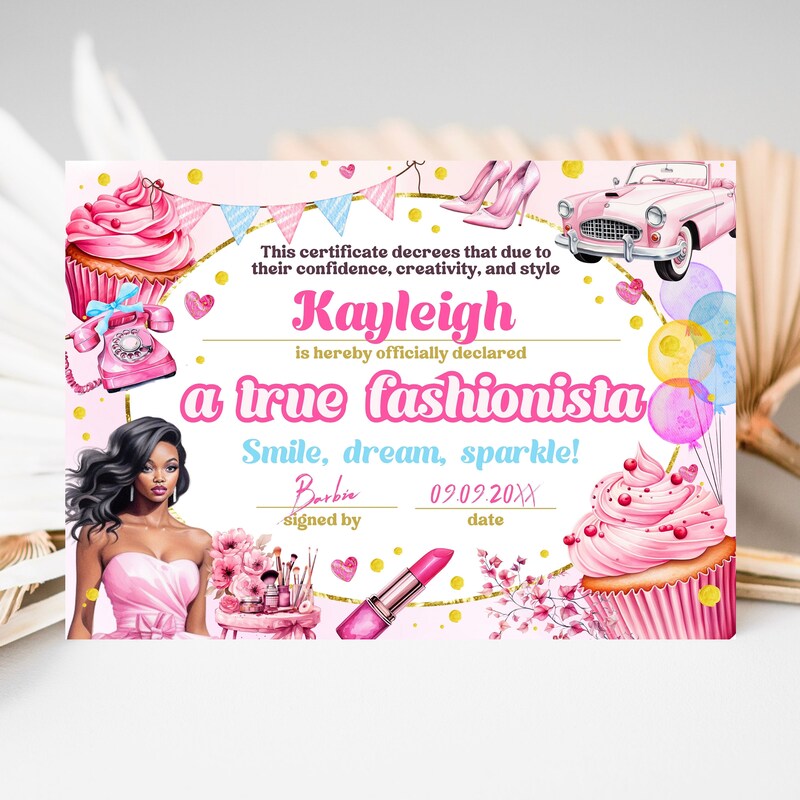 Pageant Award Certificate - Etsy