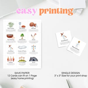 Editable LDS Holy Week Study Cards: Easter Scripture (digital Download ...
