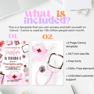 Editable Kids Doctor Birthday Invitation, Kids Medical Invite, Kids ...