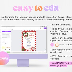 Editable Elf Adoption Certificate, Adopt an Elf Card, Elf Activity ...