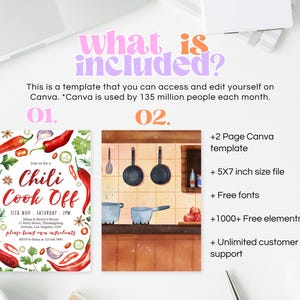 Editable Chili Cook off Invitation, Chili Party, Friendsgiving ...
