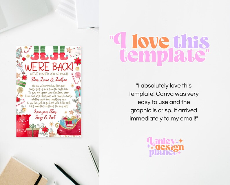 Editable Siblings Elf Arrival Letter, Christmas 2 Elves Welcome Letter ...