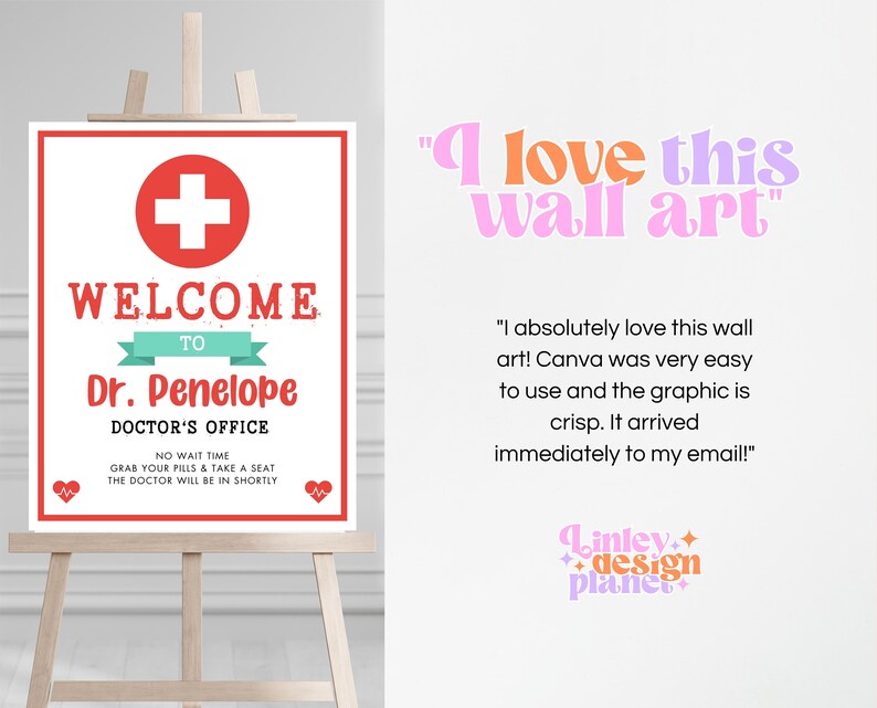 Editable Kids Medical Birthday Welcome Sign Template, Nurse Birthday ...
