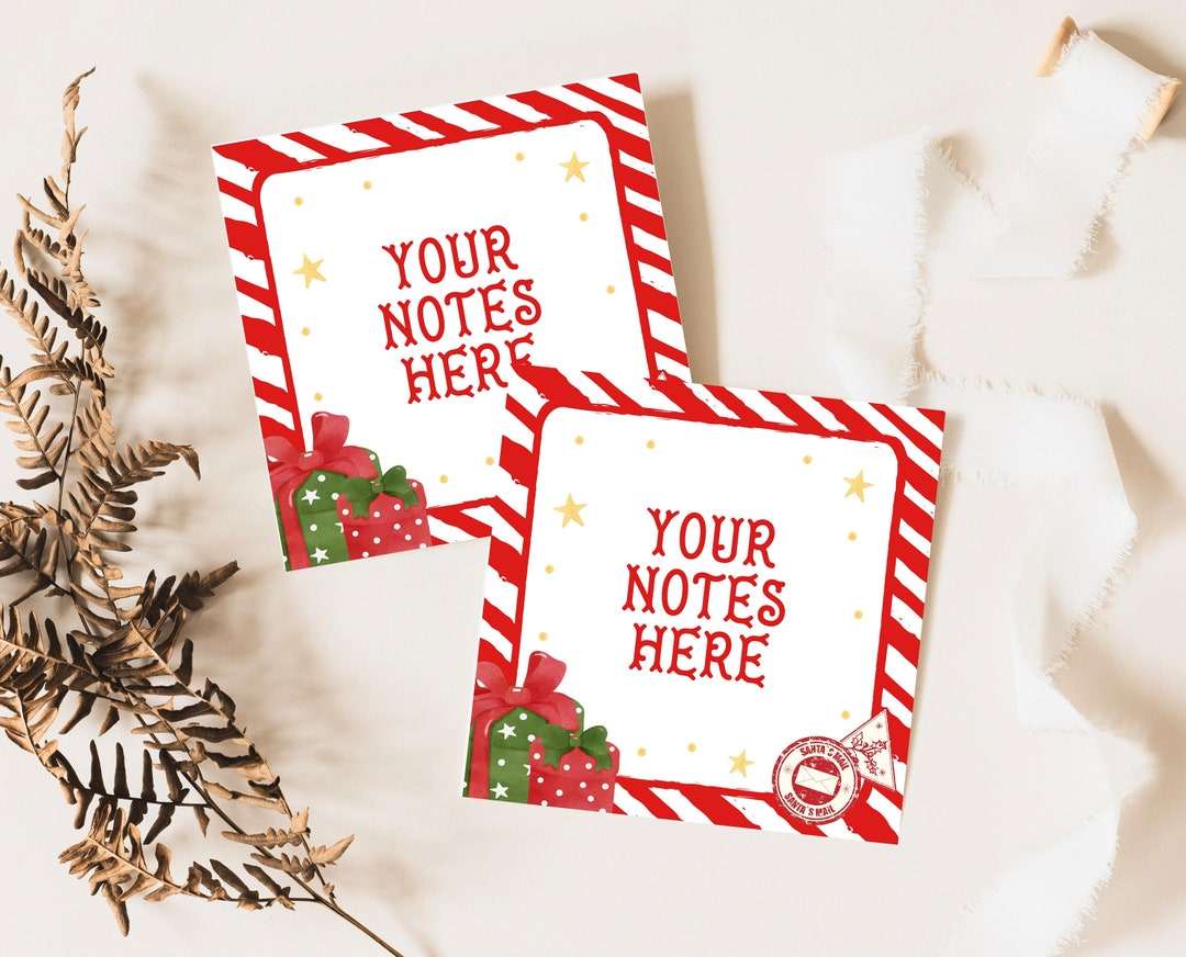 Editable Elf Note Cards Template, Elf Christmas Activities, Christmas ...