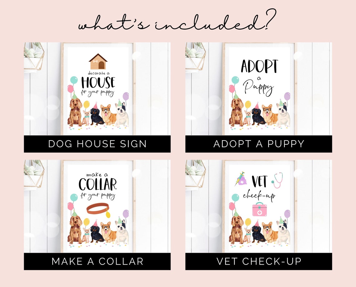 Editable Puppy Dog Birthday Party Bundle Puppy Birthday - Etsy