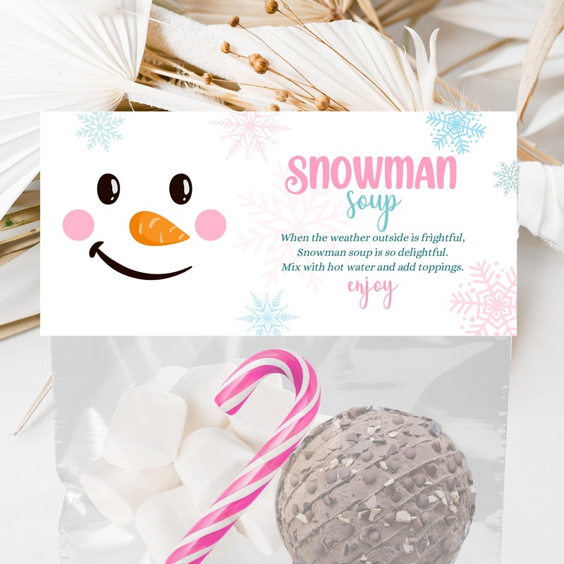 Snowman Labels - Etsy