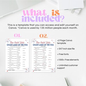 Printable 4th of July Crazy USA Laws Game, July 4th Games, Independence ...