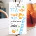 Editable Iced Tea Gift Tags, End of School Year Tag, You're Tea-riffic ...
