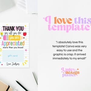 Editable Teacher Gift Card Holder, Teacher Coffee Gift Card Holder ...