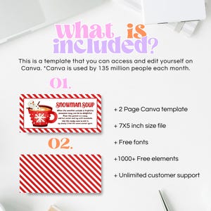 Editable Snowman Soup Bag Label, Snowman Soup Favors, Christmas Crafts ...