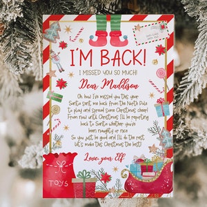 Editable Christmas Elf Arrival Letter, Elf Letter Welcome Letter ...
