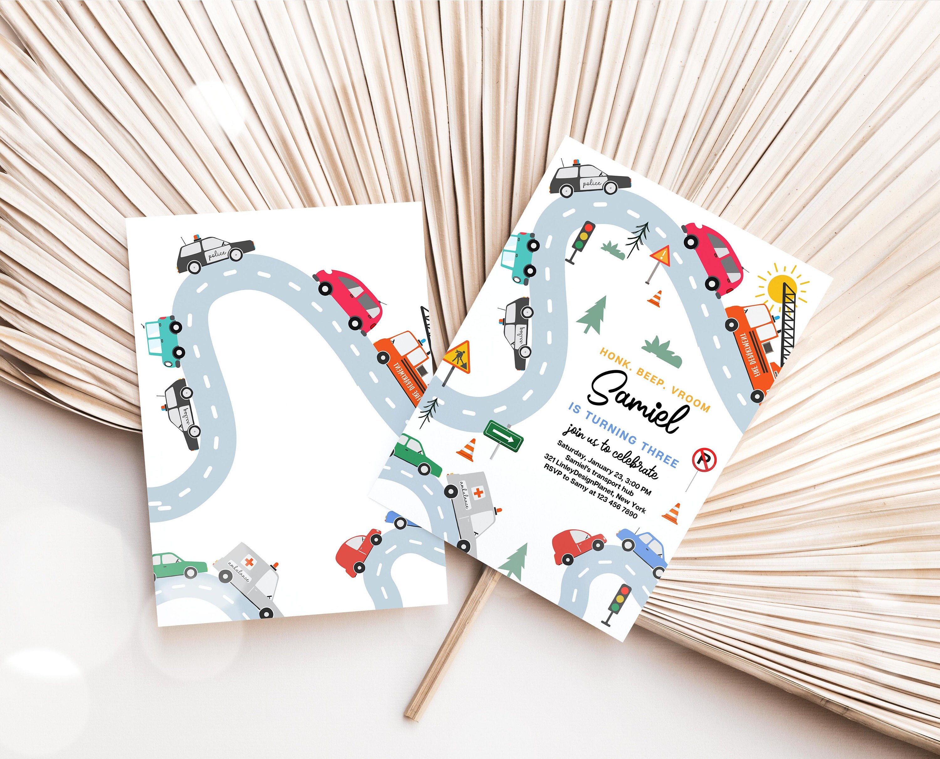 Editable Transportation Birthday Invitation Truck Birthday - Etsy