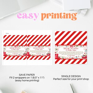 Editable Elf Letter Candy Bar Wrapper, Christmas Eve Chocolate Wrapper ...