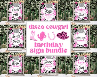 Disco Cowgirl Birthday Banner - Etsy