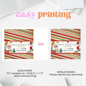 Editable Christmas Elf Bar Wrapper Template, Christmas Chocolate ...