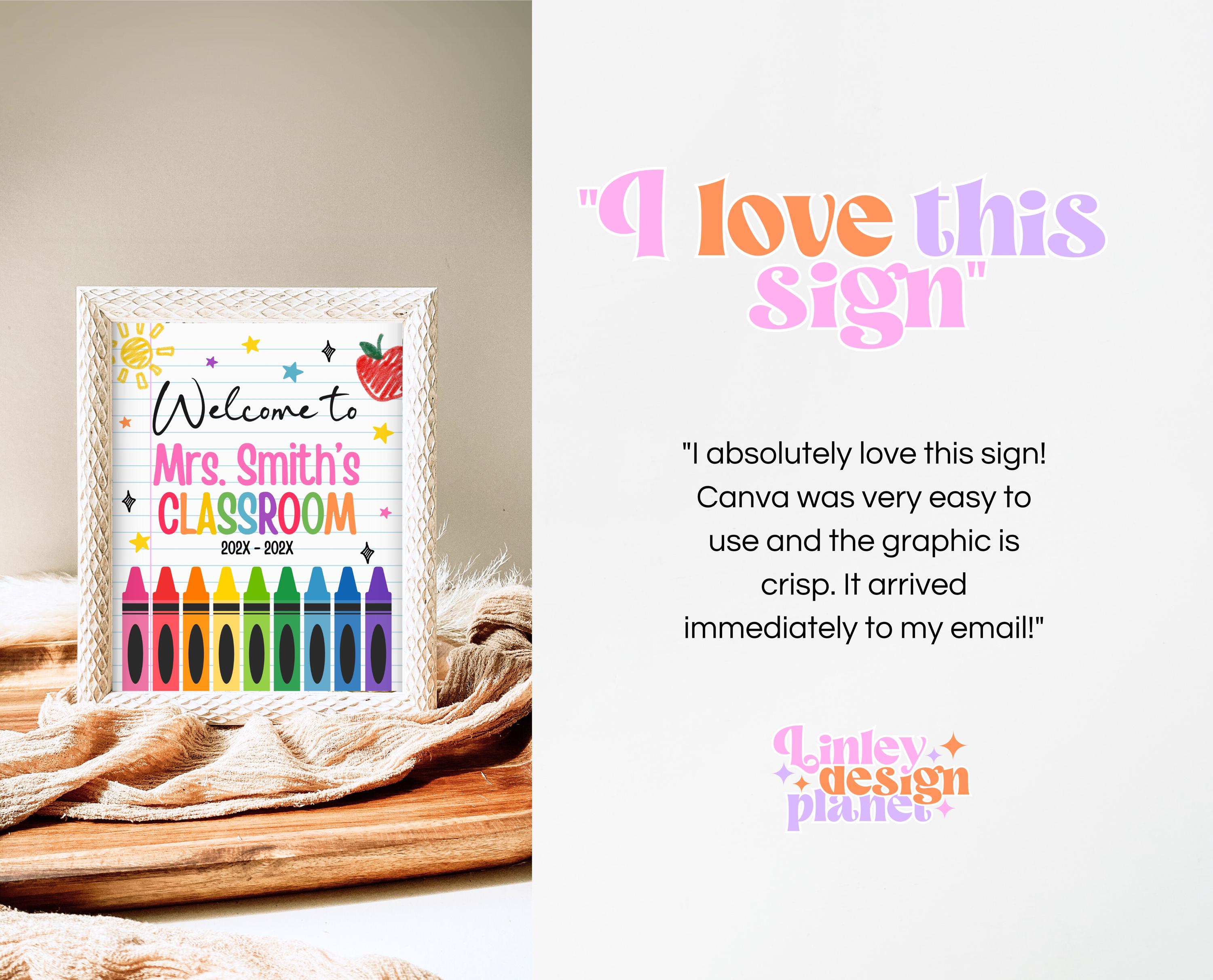 Editable Welcome to My Classroom Sign: Teacher Desk Decor (digital ...