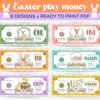 PRINTABLE EASTER COUPONS Basket Bunny Money Eggs Children Holiday - Etsy