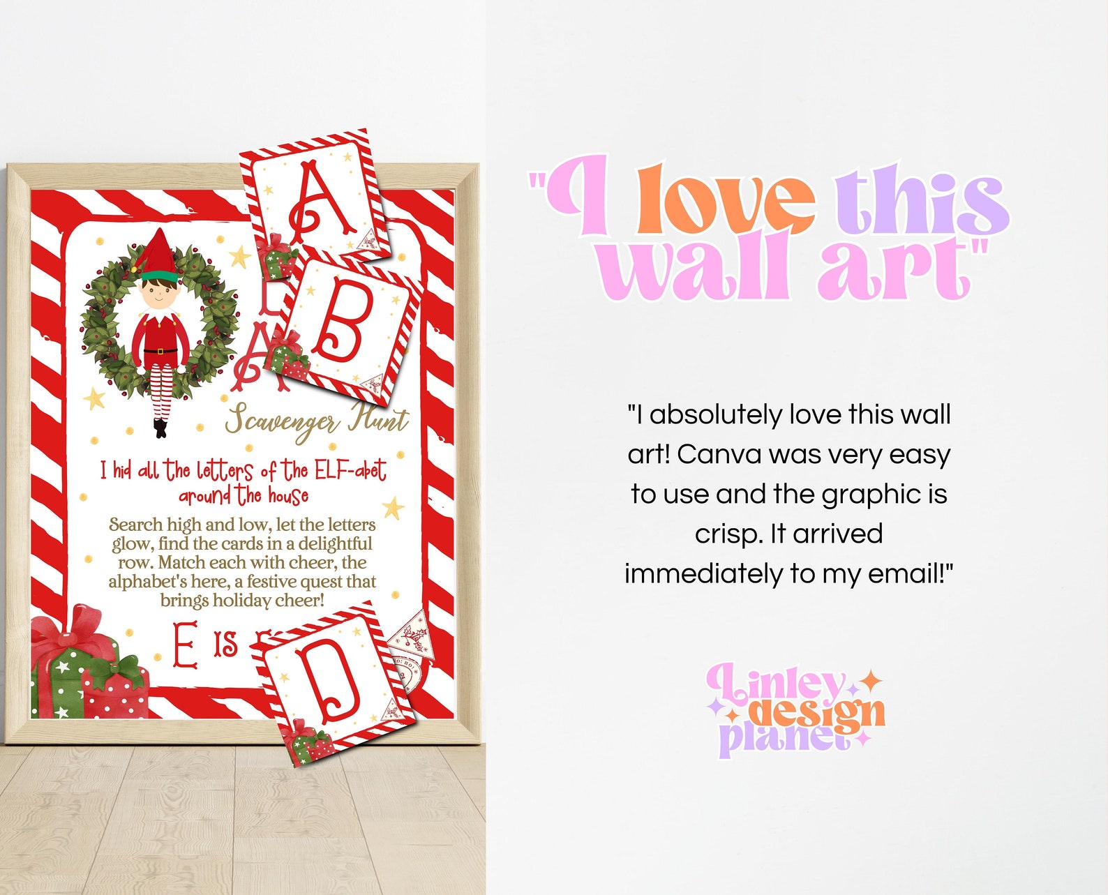 Christmas Elf Elf-abet Scavenger Hunt, Printable Props for Your Elf ...
