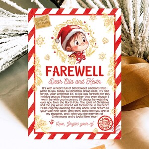 Editable Elf Arrival and Goodbye Letter Set, Christmas Elf Letter Combo ...