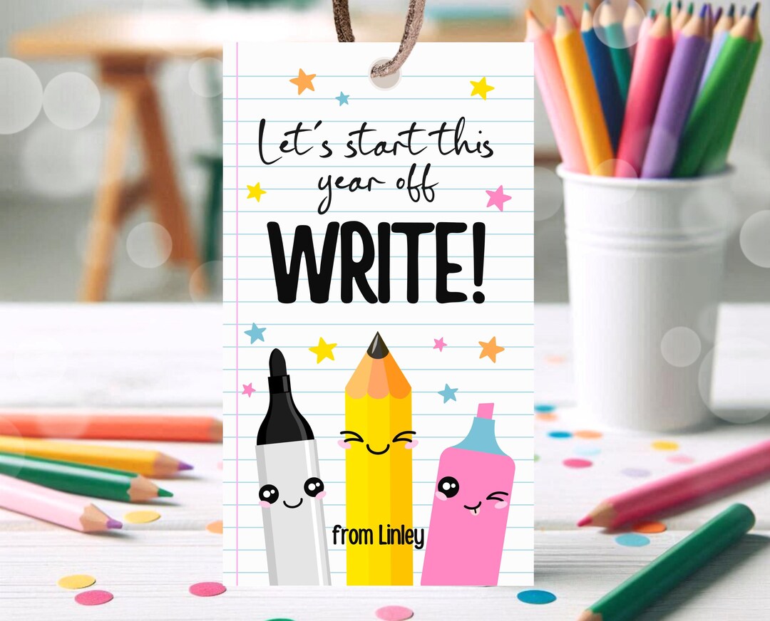 Editable Teacher Appreciation Gift Tag: Marker Design (digital Template ...
