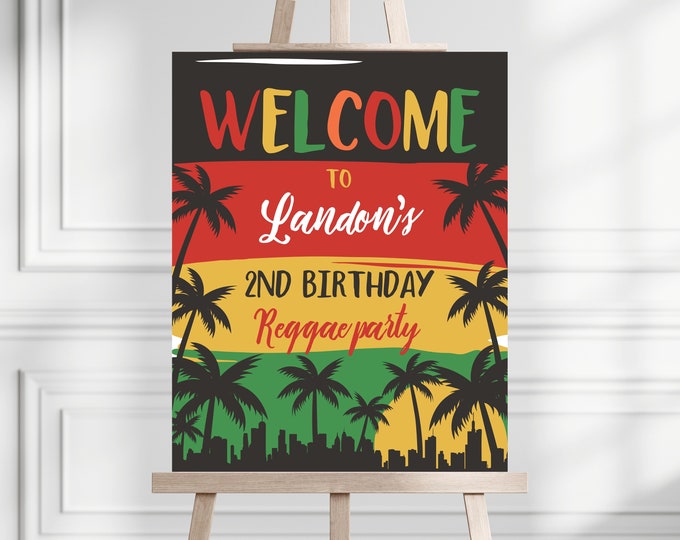 Printable Photo Props Jamaican Party Reggae Party Printable Prop Reggae ...
