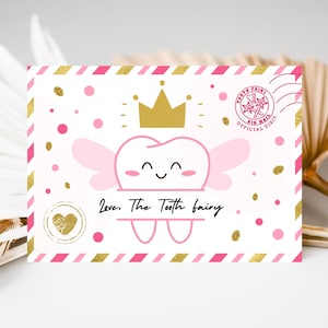 Editable Tooth Fairy Letter, Tooth Fairy Envelope, Fairy Kit, Milestone ...