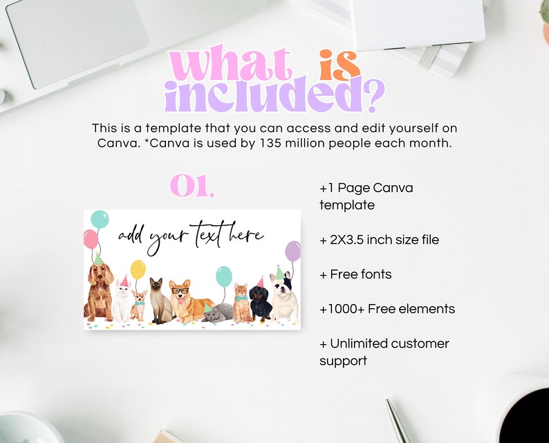 Editable Dog and Cat Birthday Food Labels, Puppy Birthday Place Card ...