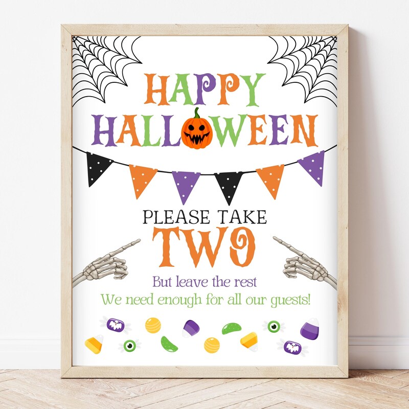 Take 3 Candies Halloween Sign - Etsy