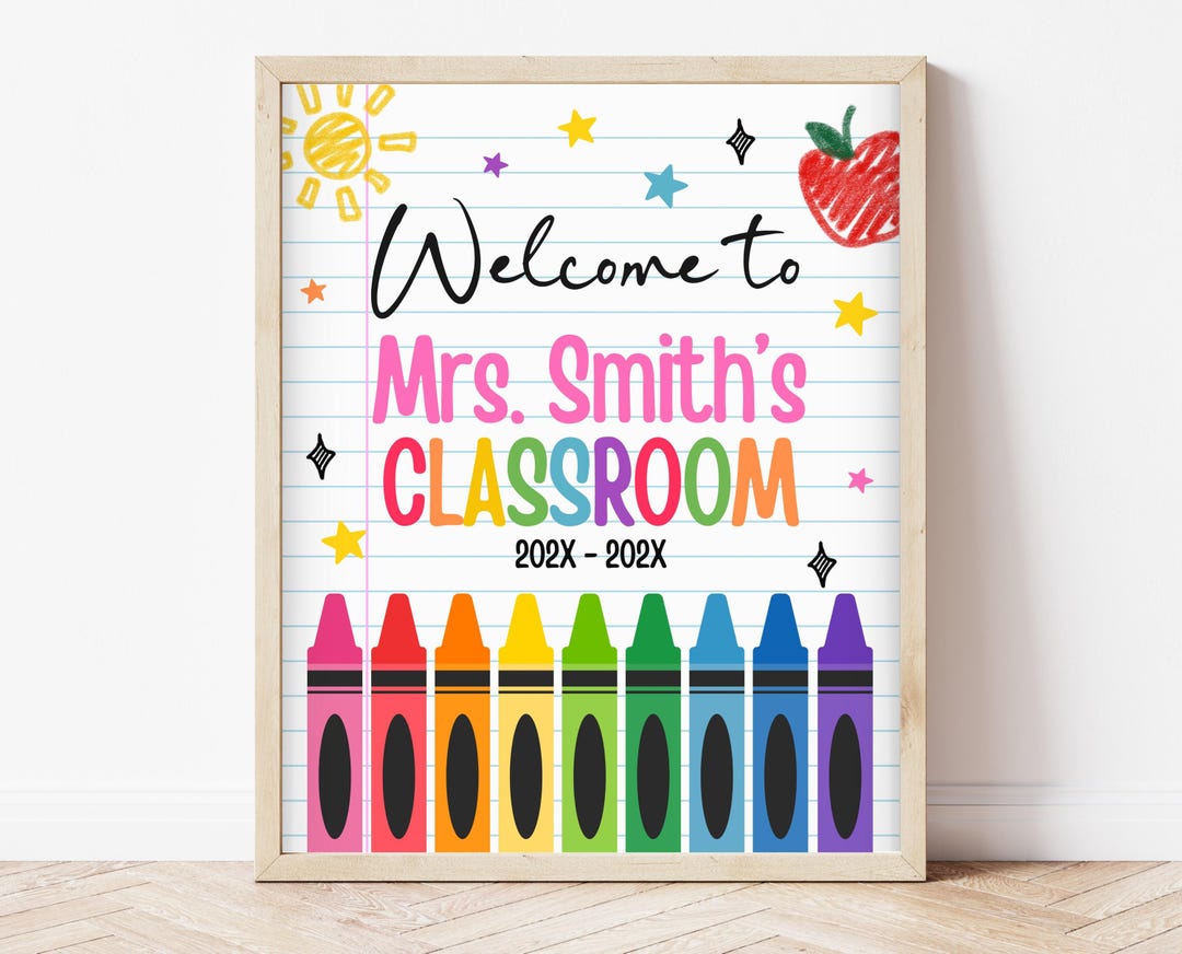 Editable Welcome to My Classroom Sign: Teacher Desk Decor (digital ...